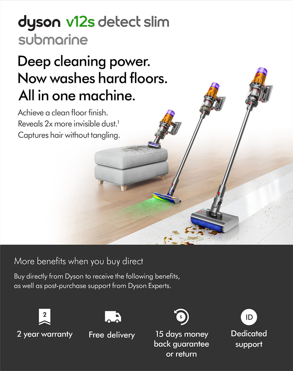 Jual Dyson V12 s Detect ™ Slim Submarine Wet & Dry Vacuum Cleaner ...