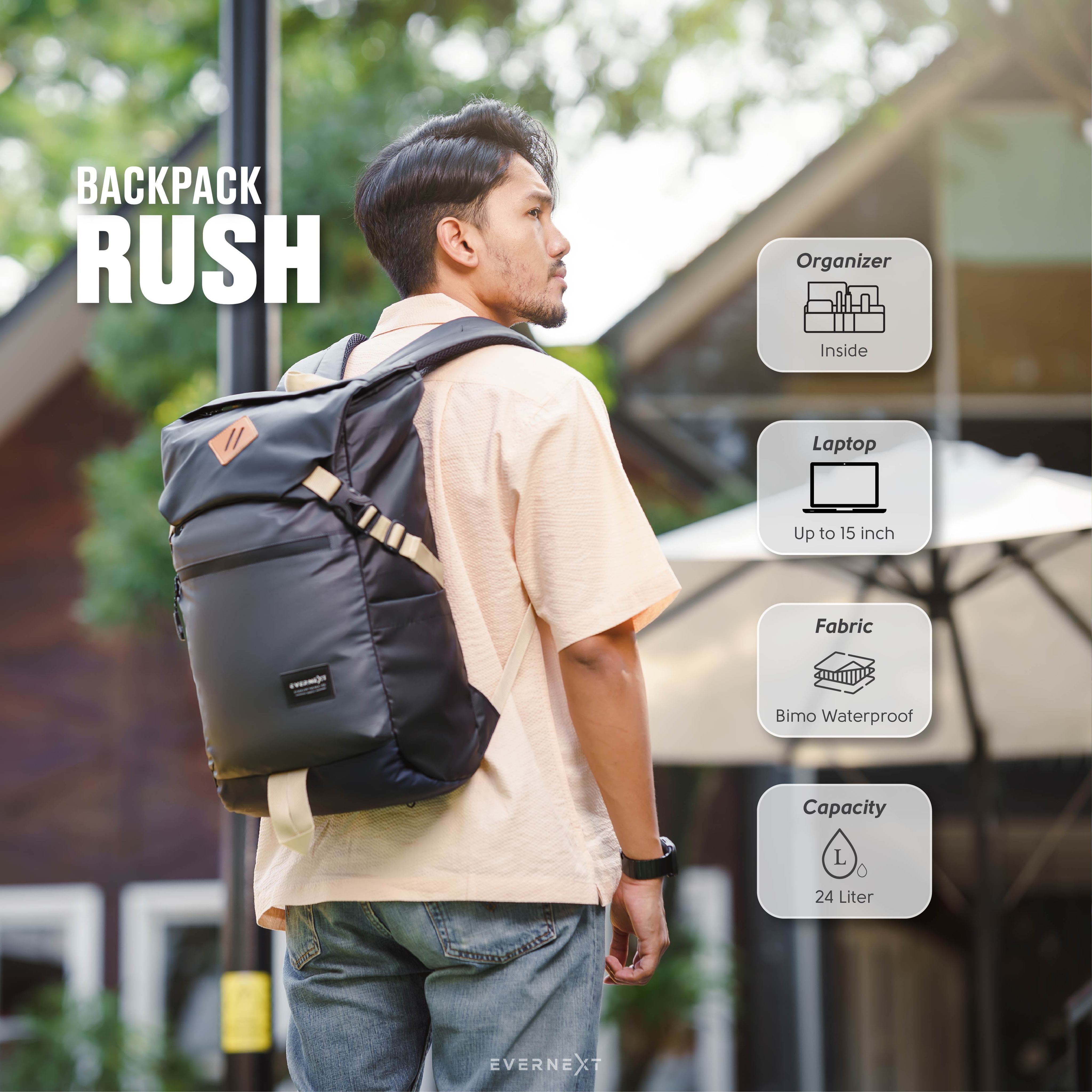 Jual Evernext - Tas Ransel Pria Waterproof Tas Sekolah Cowok Backpack Laptop Rush Tas Kuliah ...