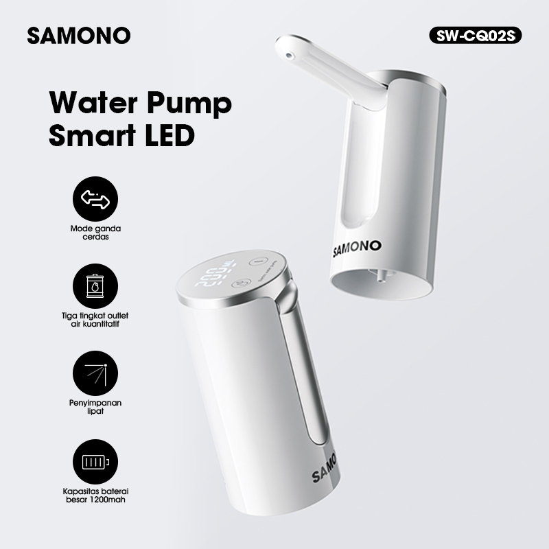 Jual SAMONO Pompa Galon LED Touch Screen pompa galon elektrik pompa air ...