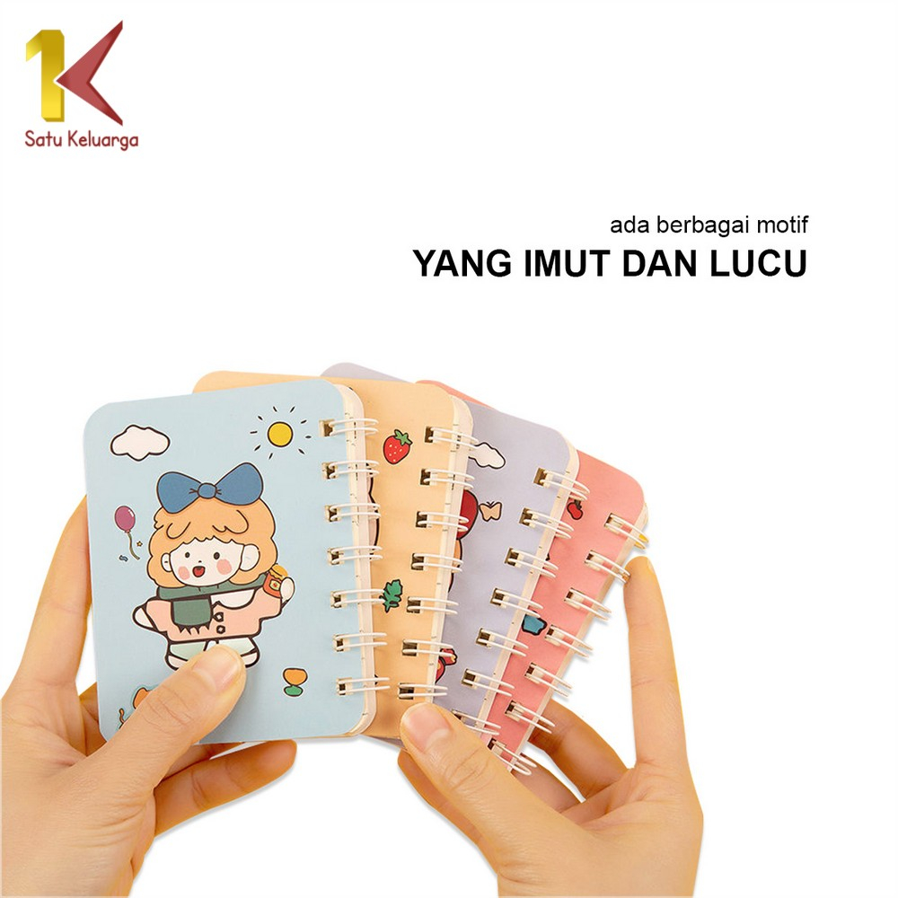 Jual Satu Keluarga Buku Catatan Kartun Memo Kecil A7 A58 Buku Kecil ...