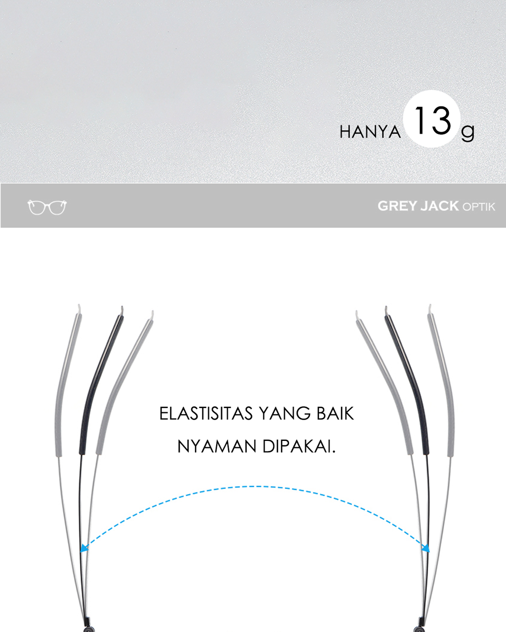 Jual Grey Jack Frame Kacamata Titanium Bingkai Kecil Ringan Kokoh Model Retro Modis Bisa Minus ...