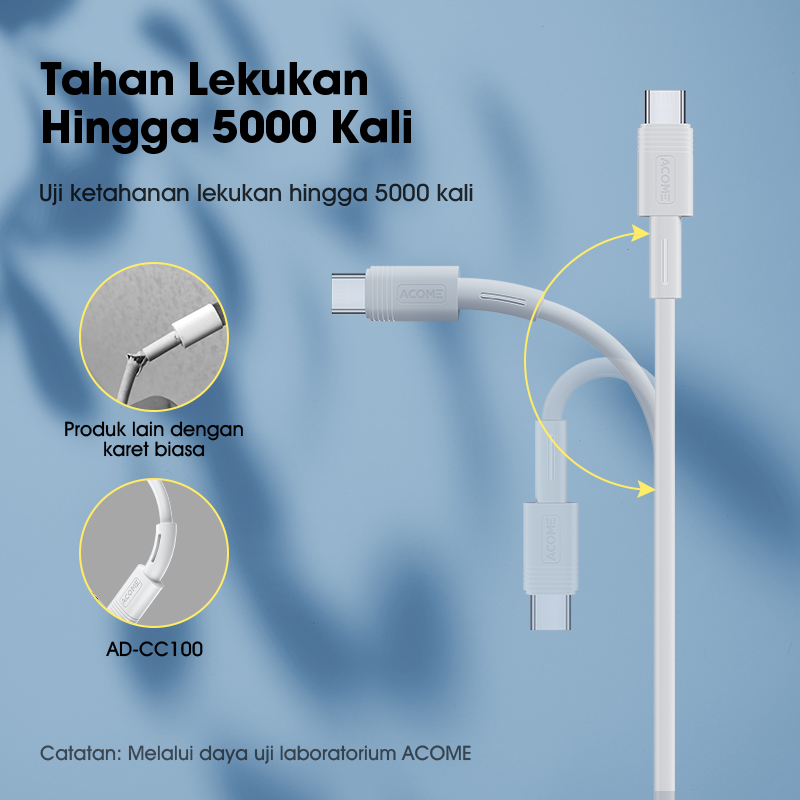 Jual ACOME Kabel Data Type-C to USB-C / Type-C to Lightning / Data ...