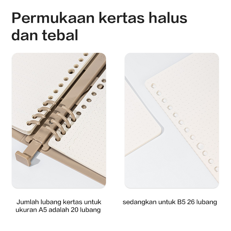 Jual Nusign Loose-leaf Notebook Refill / Isi Binder A5 B5 Garis Grid Dot 50 Lembar NS31X ...