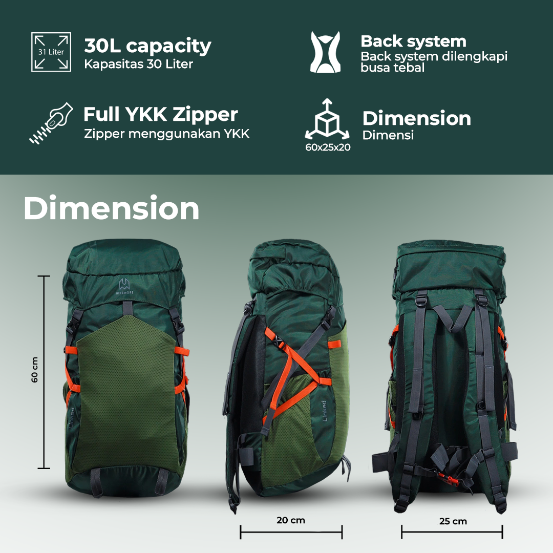 Jual Hikemore Tas Ransel Besar Semi Carrier Tracking Gunung Outdoor ...