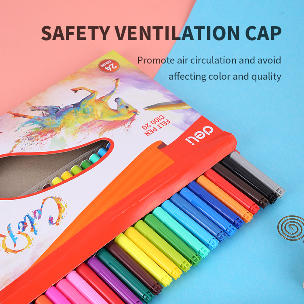 Jual Deli Spidol 12/18/24 Warna Tidak beracun Warna Cerah EC10020 ...