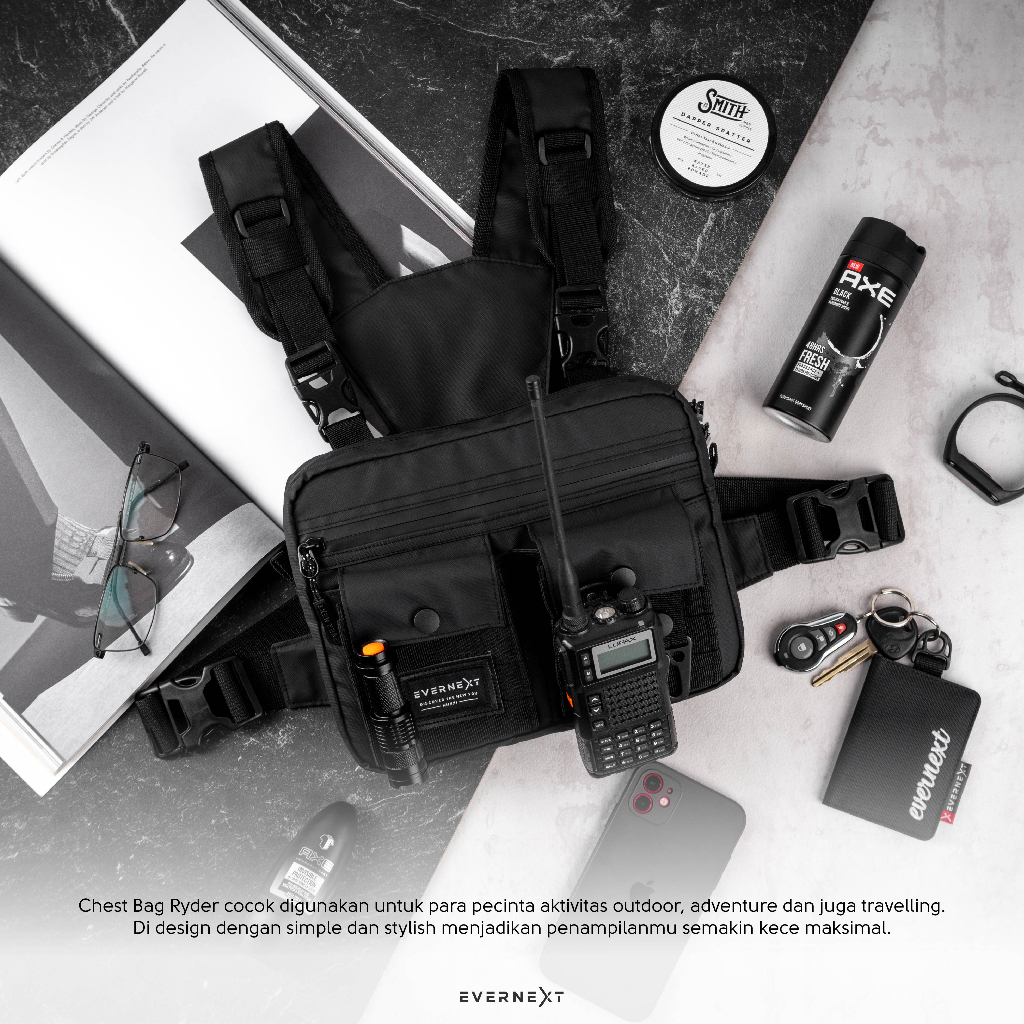 Jual Evernext - Chest Bag Waterproof Ryder Tas Dada Tactical Rig Bag ...