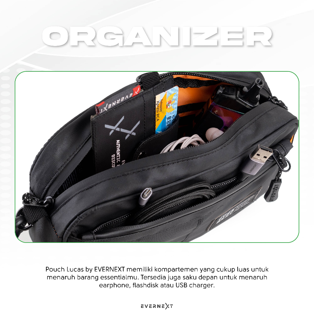 Jual Evernext - Pouch Bag Pria Waterproof Tas Tangan Pria Anti Air Hand ...