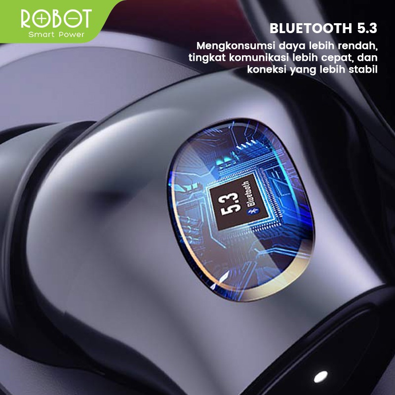 Jual Robot TWS Wireless Earphone Airbuds T30 PLUS Original BT 5.3 ...