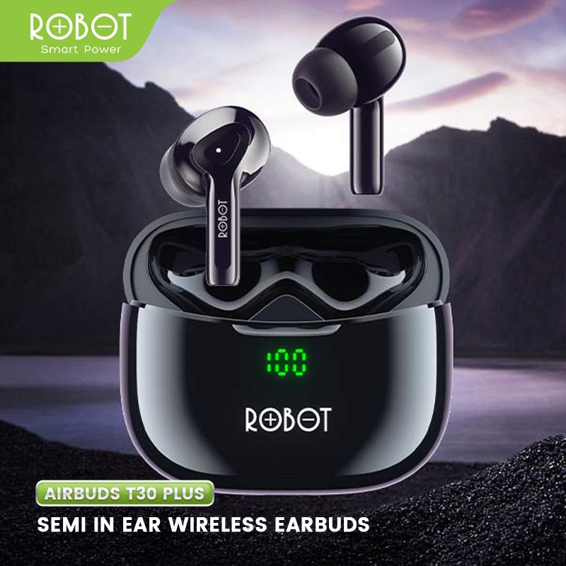 Jual Robot TWS Wireless Earphone Airbuds T30 PLUS Original BT 5.3 ...
