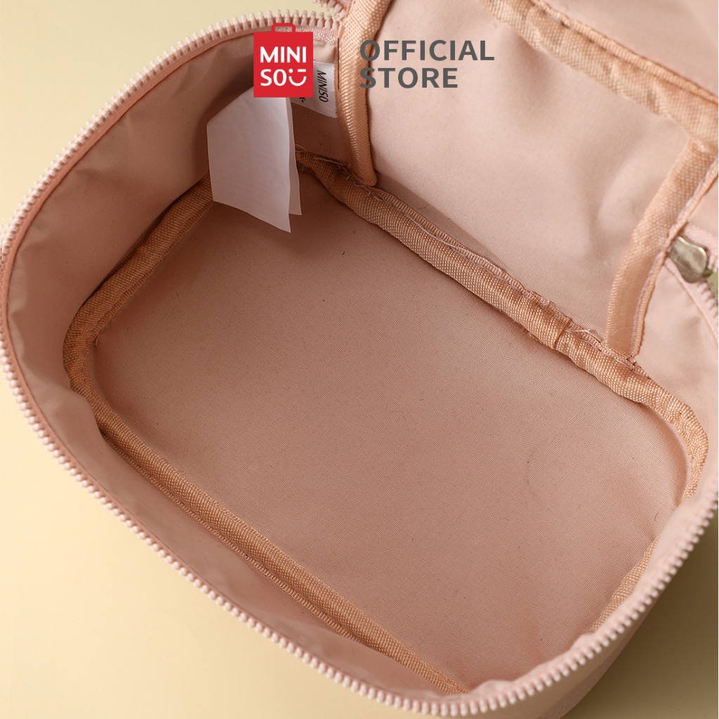 Jual MINISO Tas Kosmetik Cosmetic Bag Rectangular Pearlized Pink ...