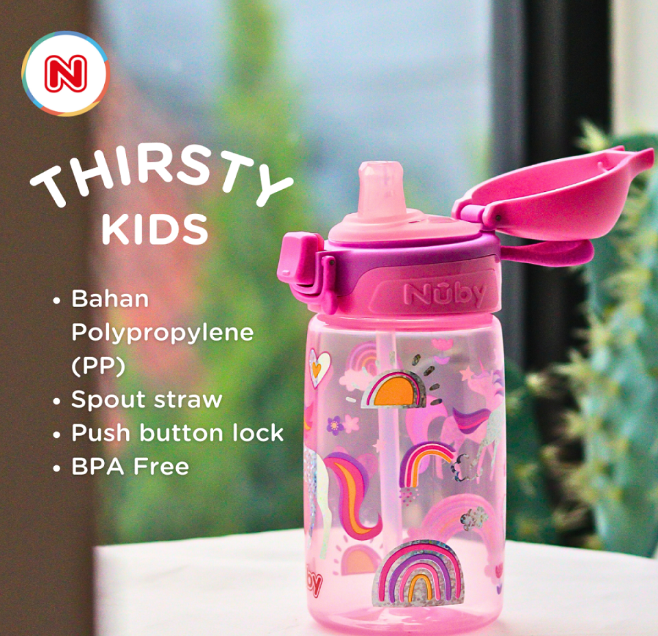 Jual Nuby Sippycup Flip-It Bolt Kids Bottle | Botol Minum Anak BPA Free 420mL | Shopee Indonesia