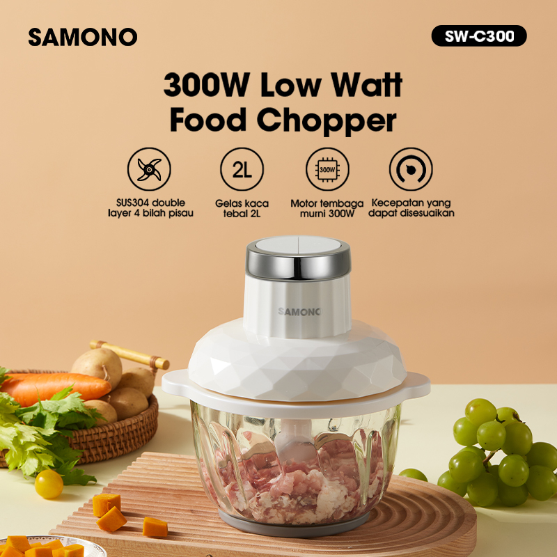 Jual SAMONO Chopper 2L Pisau Besar 300W Food Processor Multifungsi ...