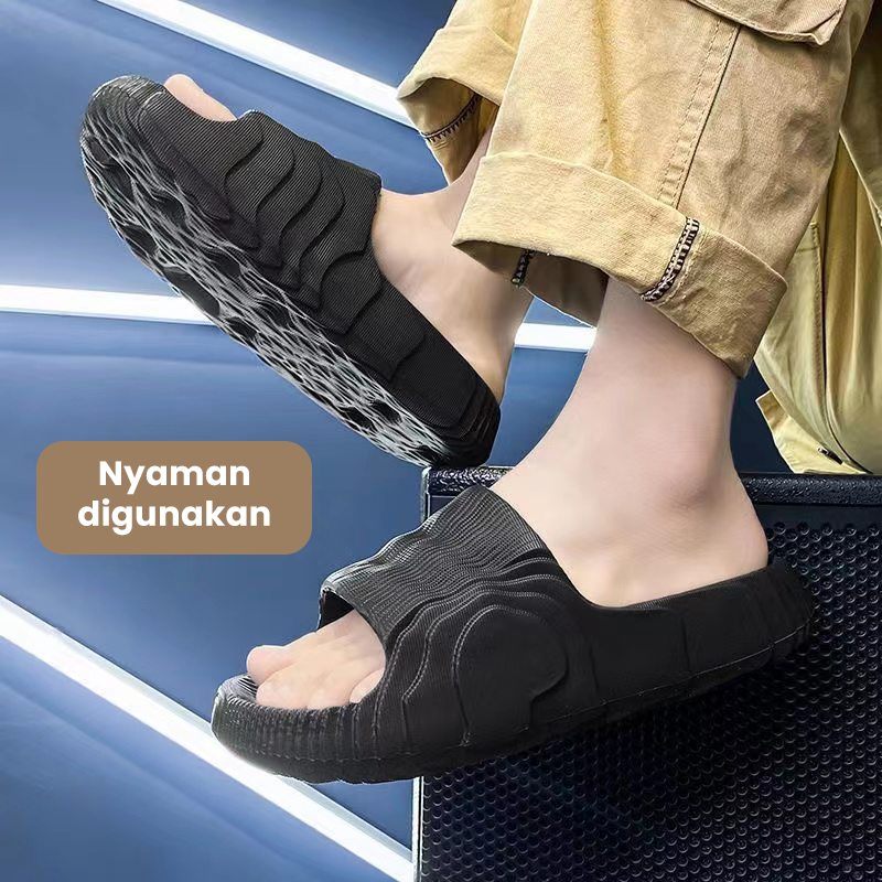 Jual Dejavu Sandal Pria Wanita Karet Jelly Sendal Flat Selop Rumah ...