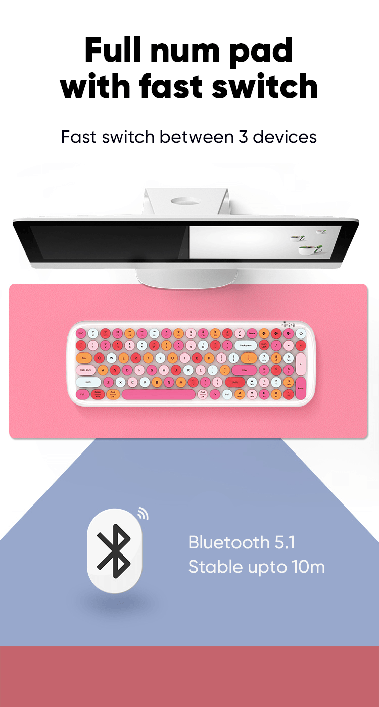 Jual MOFii Keyboard Bluetooth 5.1 Wireless Candy BT | Shopee Indonesia