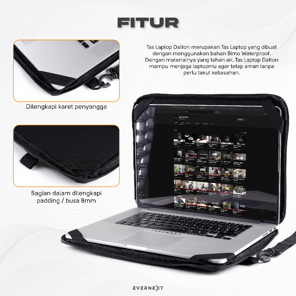 Jual Evernext - Tas Laptop Waterproof Soft Case Laptop Dalton Anti Air ...