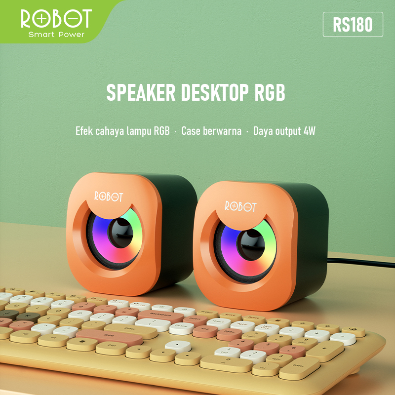 Jual ROBOT Speaker Komputer Mini PC RGB Desktop Gaming Speaker Laptop ...