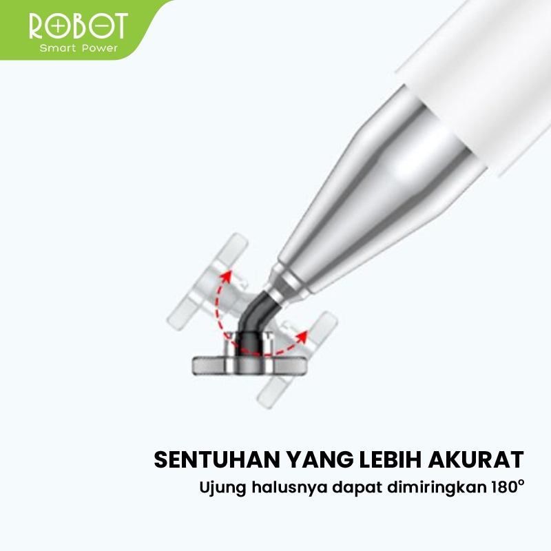 Jual ROBOT RSP01 Stylus Pen Universal 2 in 1 Kompatibel Untuk Android ...