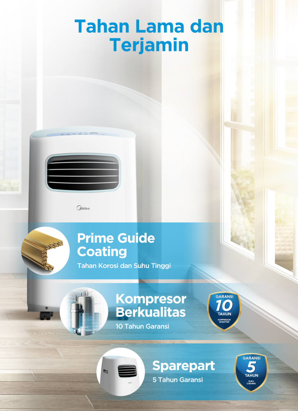 Jual Midea AC Portable 1 PK MPF2-09CRN1 - Green | Shopee Indonesia