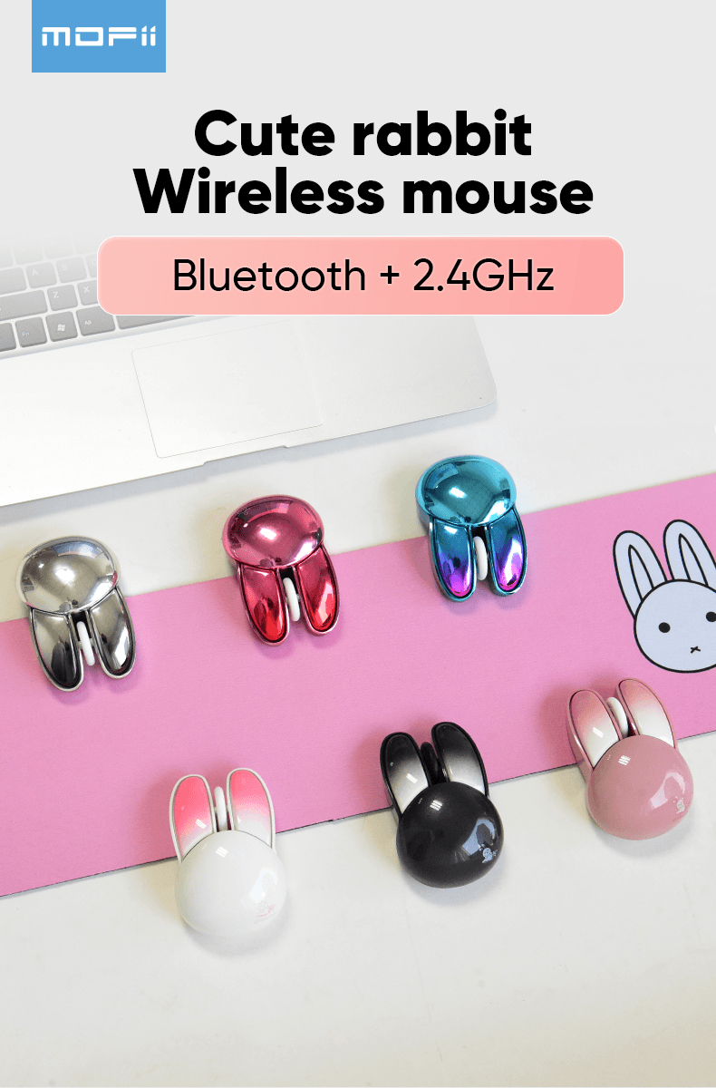 Jual MOFii Mouse Bluetooth Wireless 2 Model Rabbit Ear Design M6DM ...