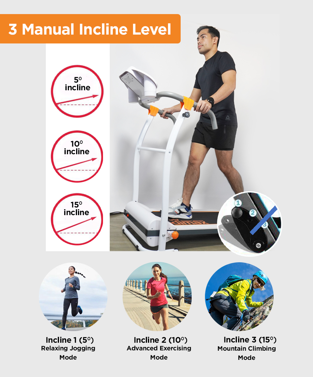 Jual Bodimax New Running Machine Putih - Treadmill / Alat Olahraga ...