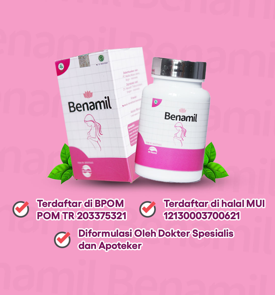 Jual Benamil Kapsul Penyubur Kandungan Wanita - Obat Hamil Kapsul ...