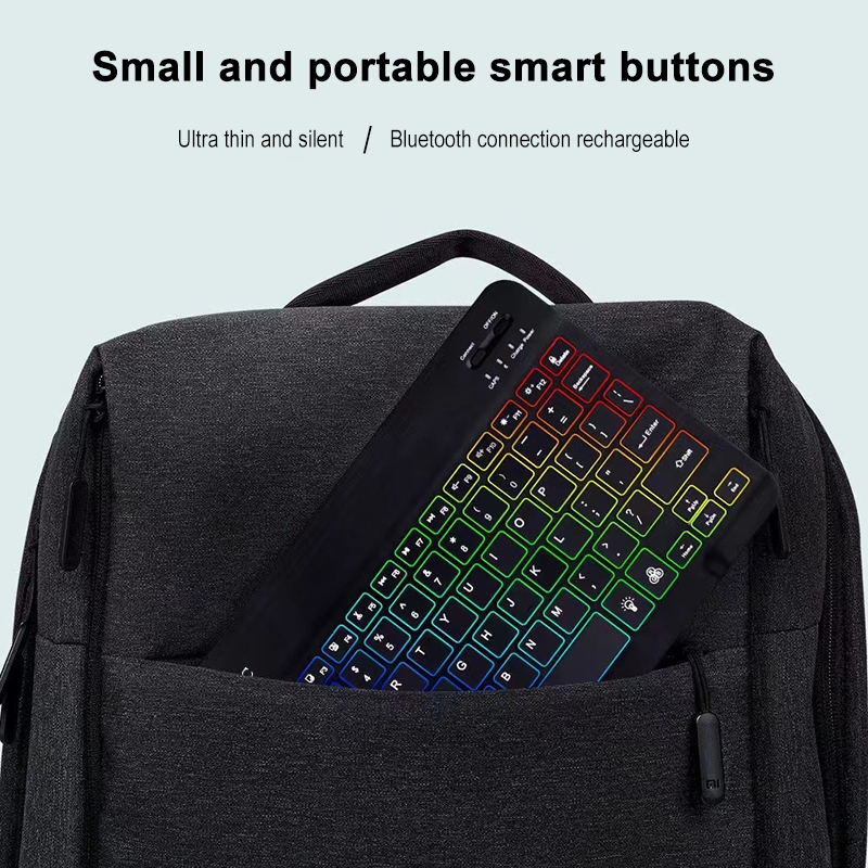 Jual GROTIC Keyboard Mouse Set Wireless Bluetooth 10 inch For Laptop PC ...