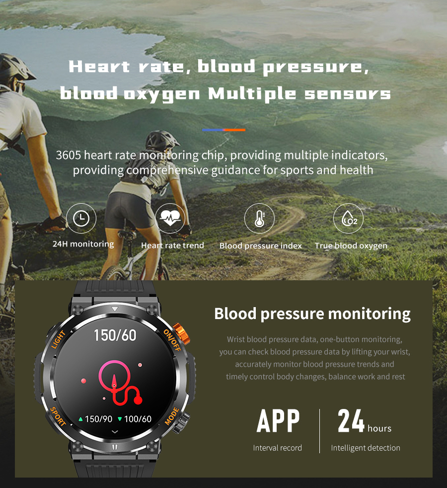 Jual BIDEN Smartwatch HT17 Pria Fitness Trackers Music Multi-Sport Mode ...