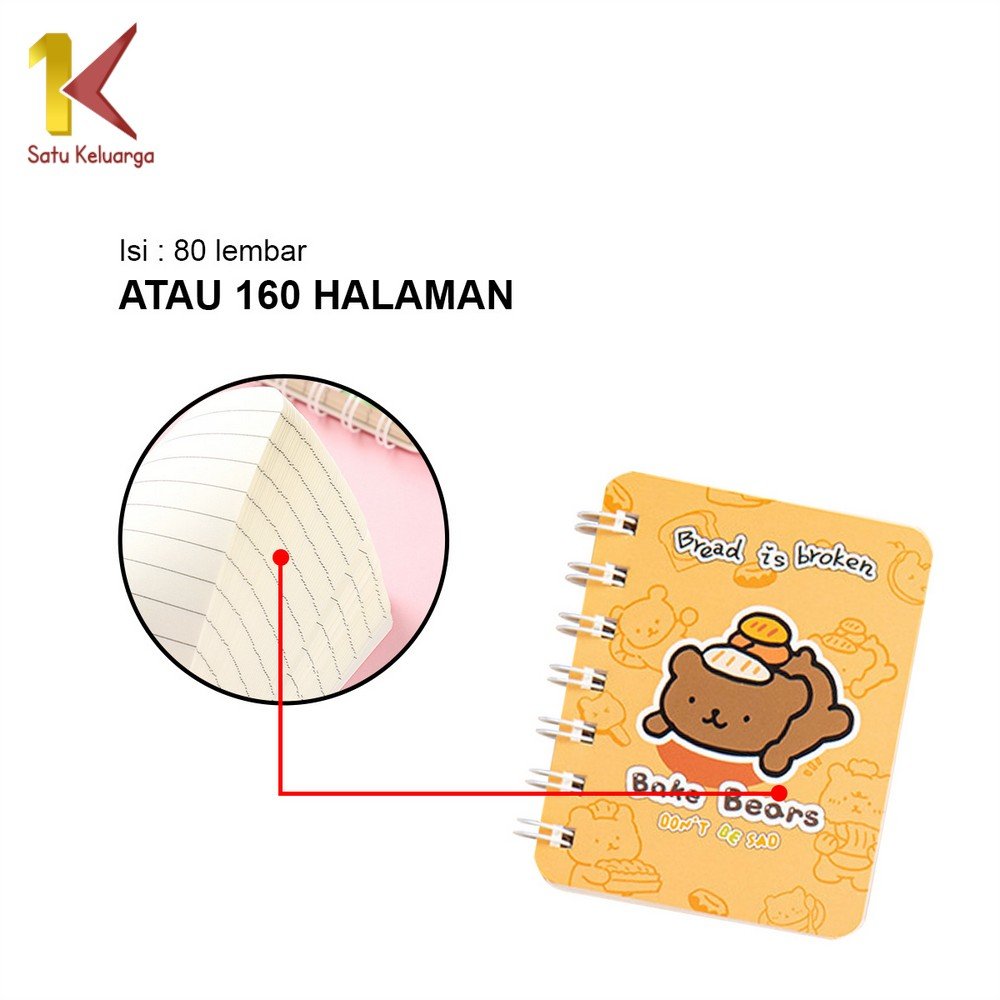 Jual Satu Keluarga Buku Catatan Kartun Memo Kecil A7 A58 Buku Kecil ...