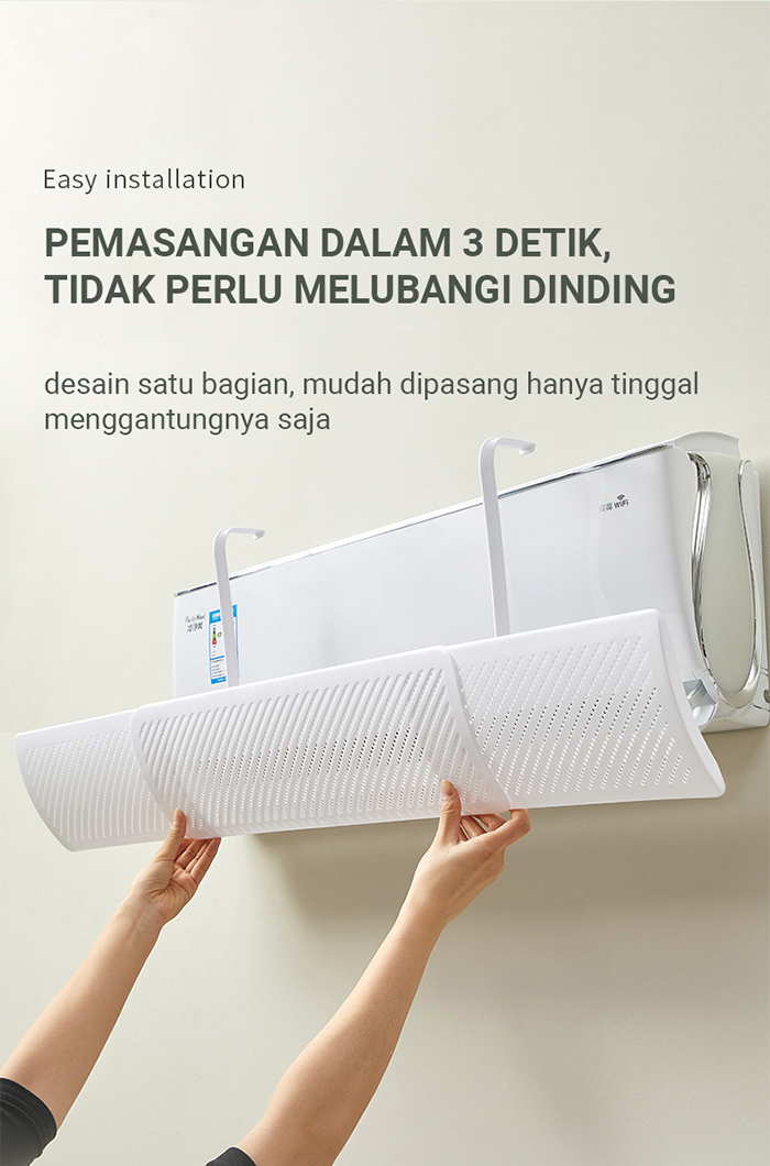 Jual Plus One - Talang AC Reflektor Penutup penahan hembusan Angin air ...