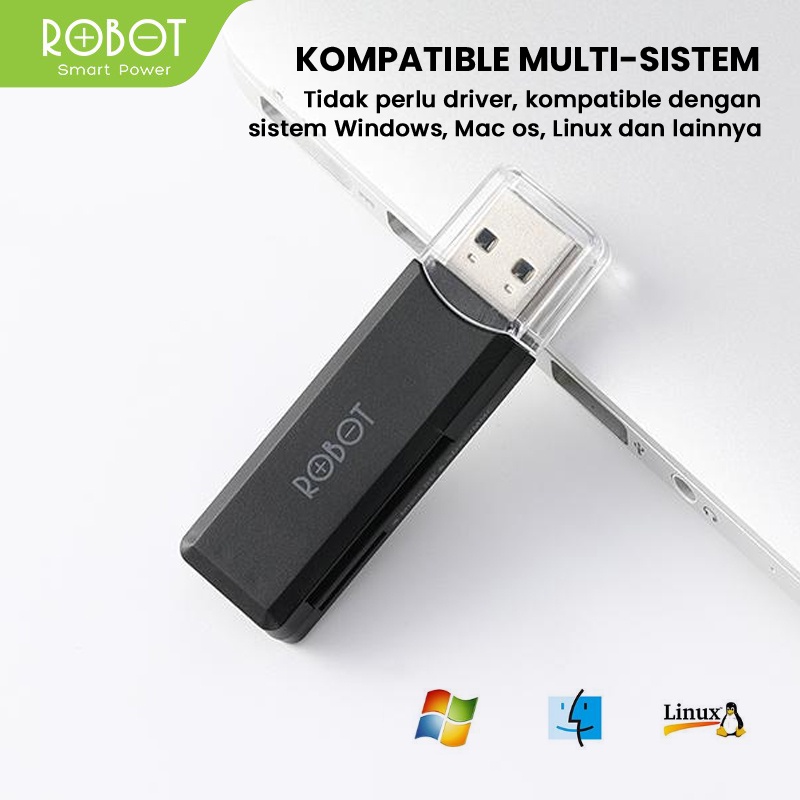Jual ROBOT CR102/CR200/CR202S USB Card Reader Original - Garansi 1 ...