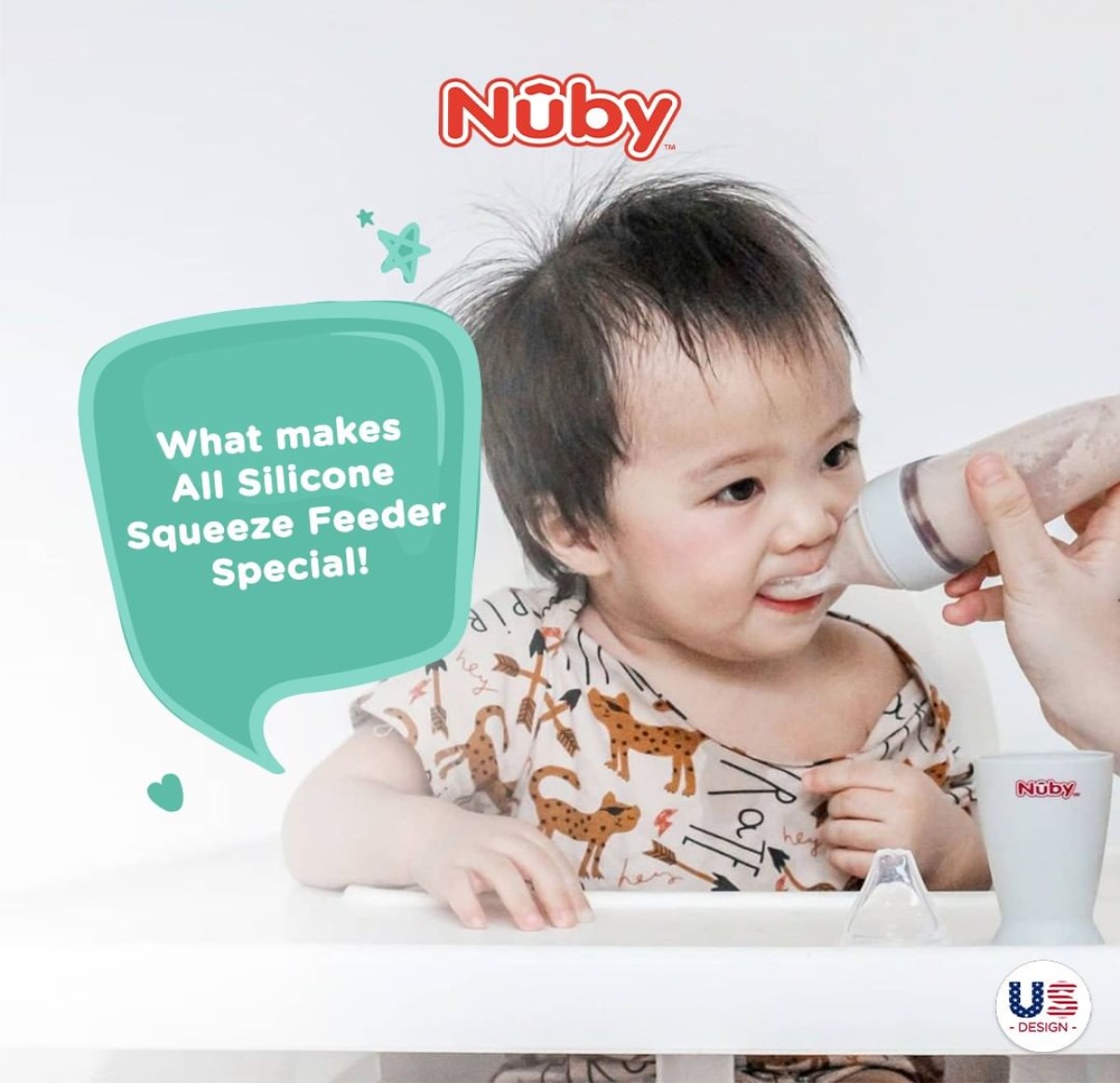 Jual Nuby Silicone Squeeze Feeder Spoon | Sendok Botol Makan MPASI Bayi 90mL | Shopee Indonesia