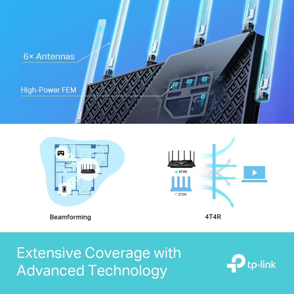 Jual TP-Link Archer AX73 | AX5400 WiFi 6 Router | Dual Band | Gigabit ...