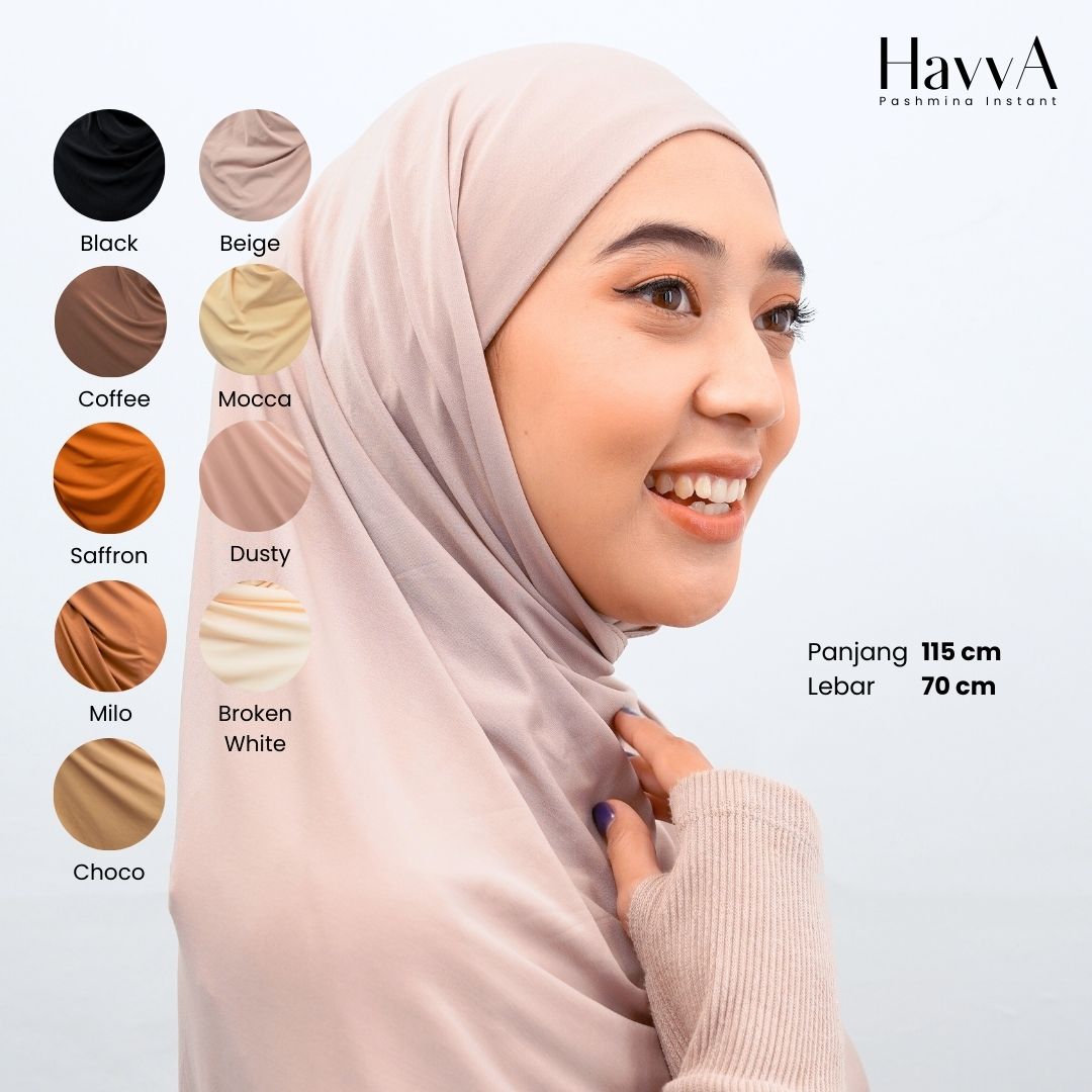 Jual TUBITA - Havva Pashmina Hijab Instant Jilbab Wanita Polos | Shopee ...