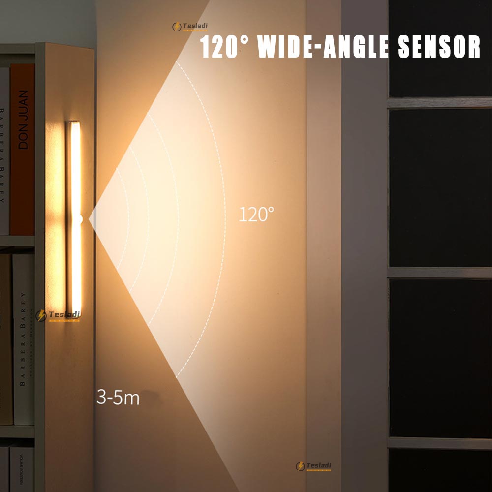 Jual Tesladi Lampu Baca LED Tempel Magnetic Sensor Gerak Lemari Kamar ...