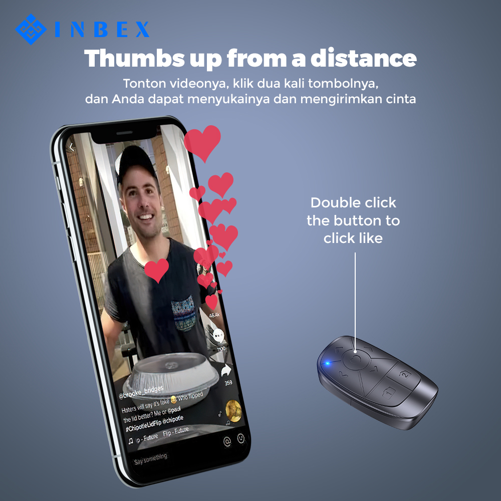 Jual INBEX Multifungsi Bluetooth Remote Control Selfie Camera ...
