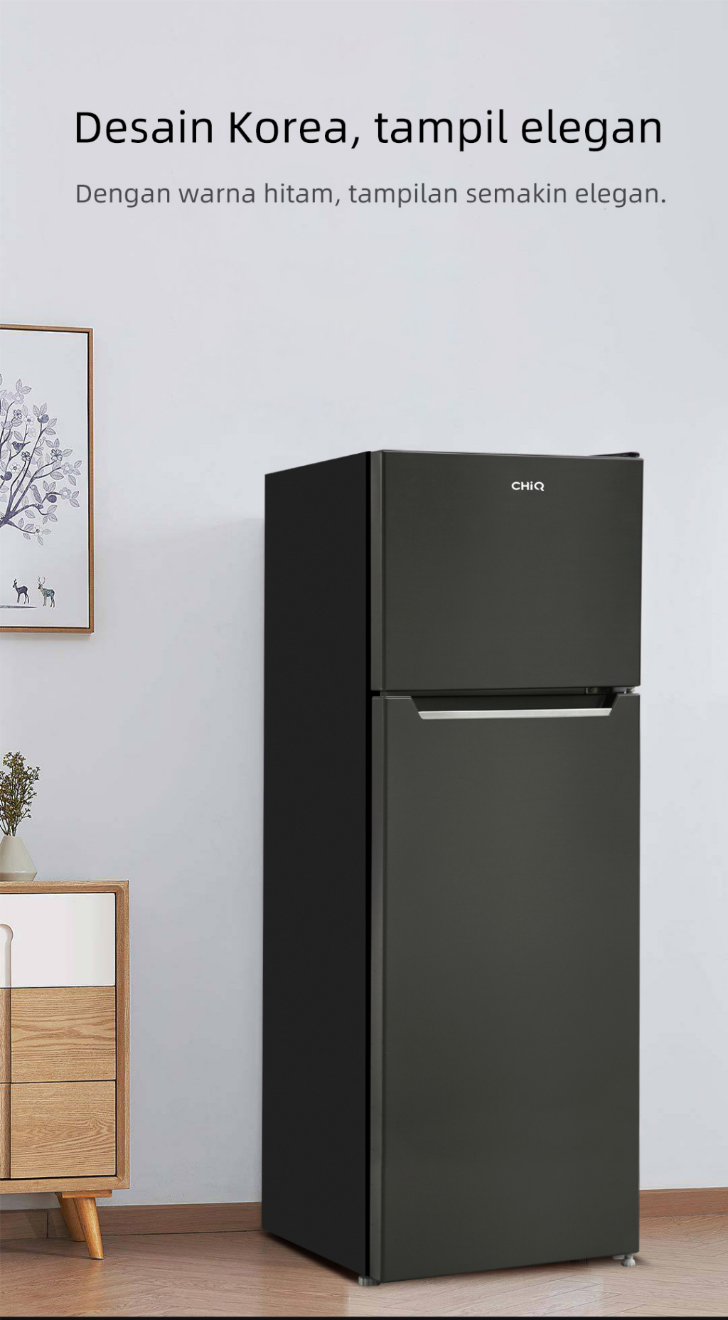 Jual CHiQ KULKAS 2 PINTU 180L CTM228DB (Semi Auto Defrost) (Kapasitas ...