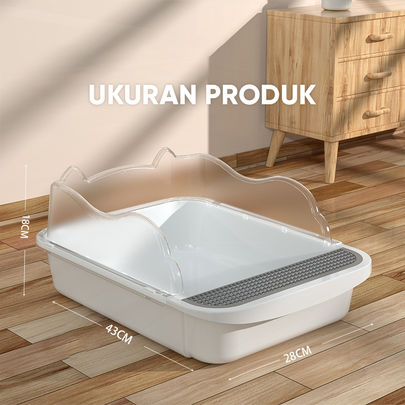Jual FOCAT Pet Litter Box Open Top High Ceiling M61 Toilet Pasir Kucing ...