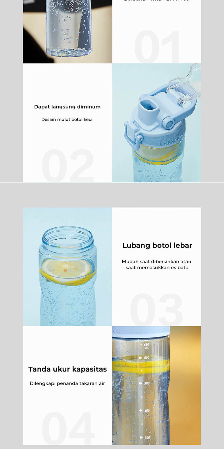 Jual LocknLock Exclusive Botol Minum Grip Sports Bottle Tritan 700ml ...