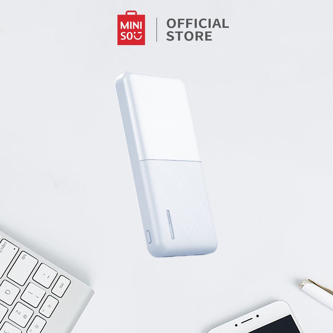 Jual MINISO Powerbank 10000mAh Simple Ringan Power Bank Portable untuk ...