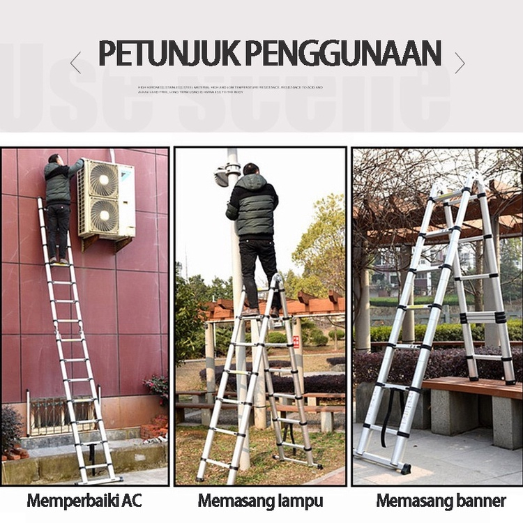 Jual Tangga Teleskopik Portabel, Tangga Tebal Paduan Aluminium, Tangga ...