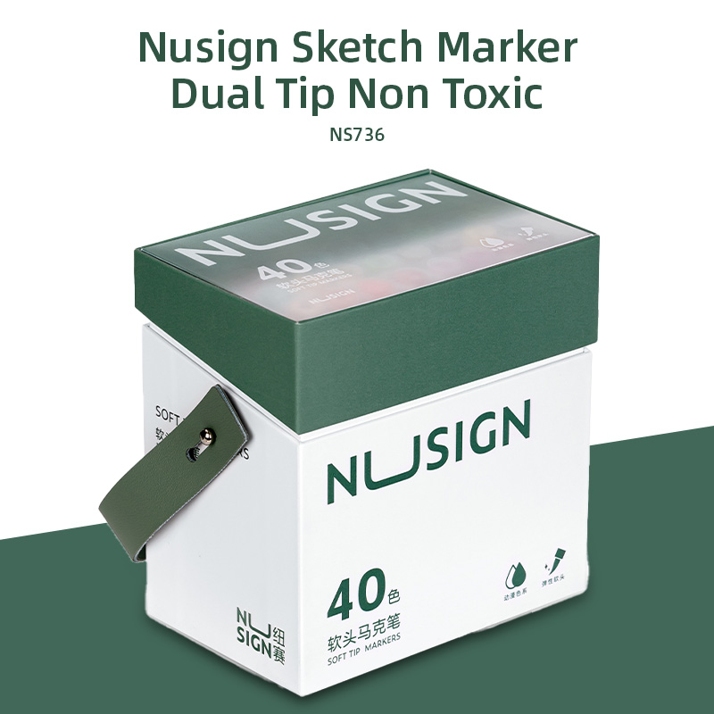 Jual Nusign Sketch Marker / Spidol Sketsa Dual Tip 40 60 80 Warna Non ...