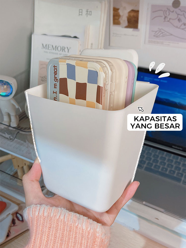 Jual AONEZ Rak Gantung Meja Belajar Keranjang Storage Tempel Dinding ...