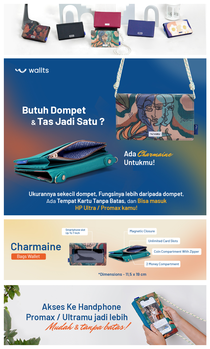 Jual Wallts Charmaine - Dompet Wanita Tas Dompet Wanita | Shopee Indonesia