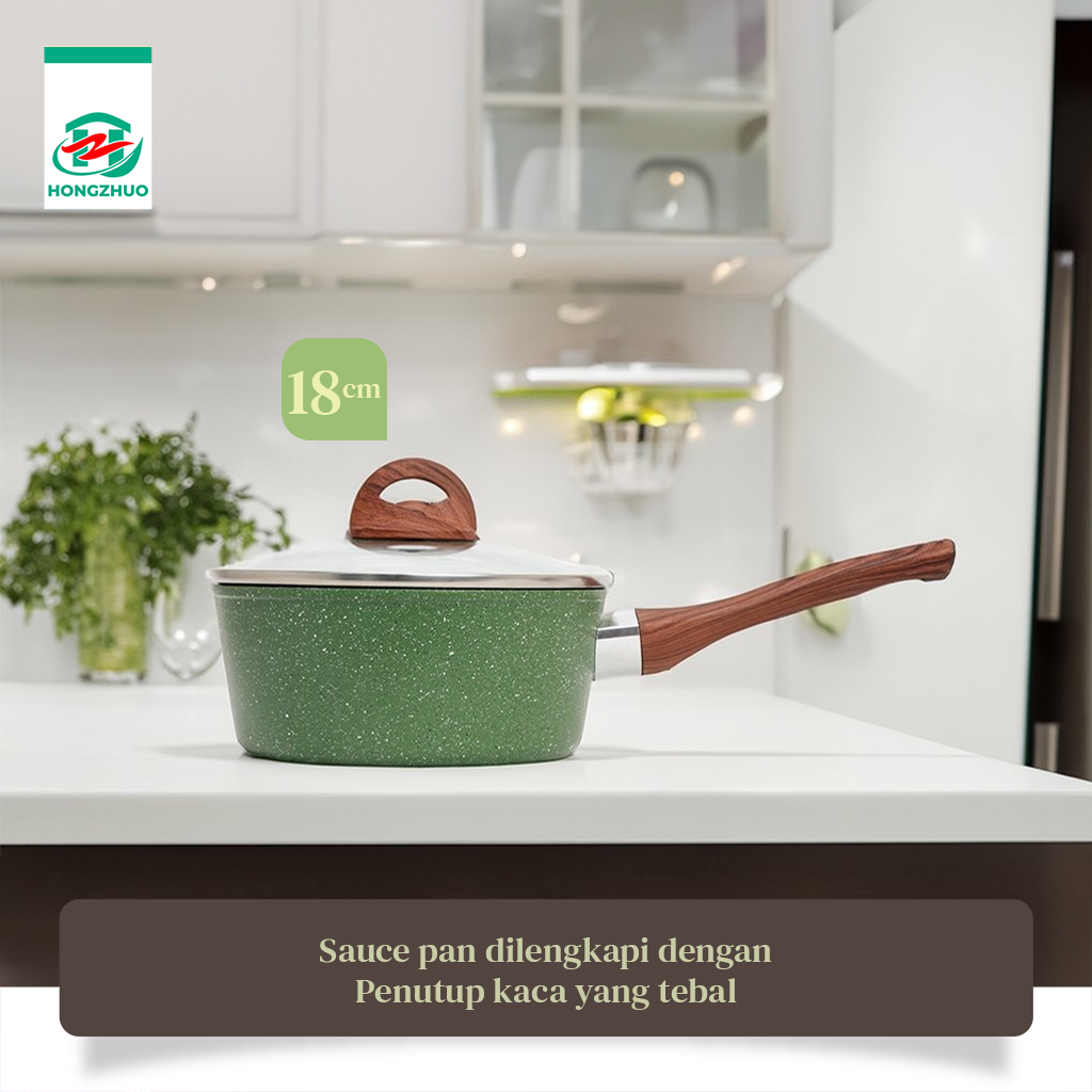 Jual Tifale by Hongzhuo 3in1 Organic Greenly Cookware Marble Coated Anti lengket Handle Bakelite ...