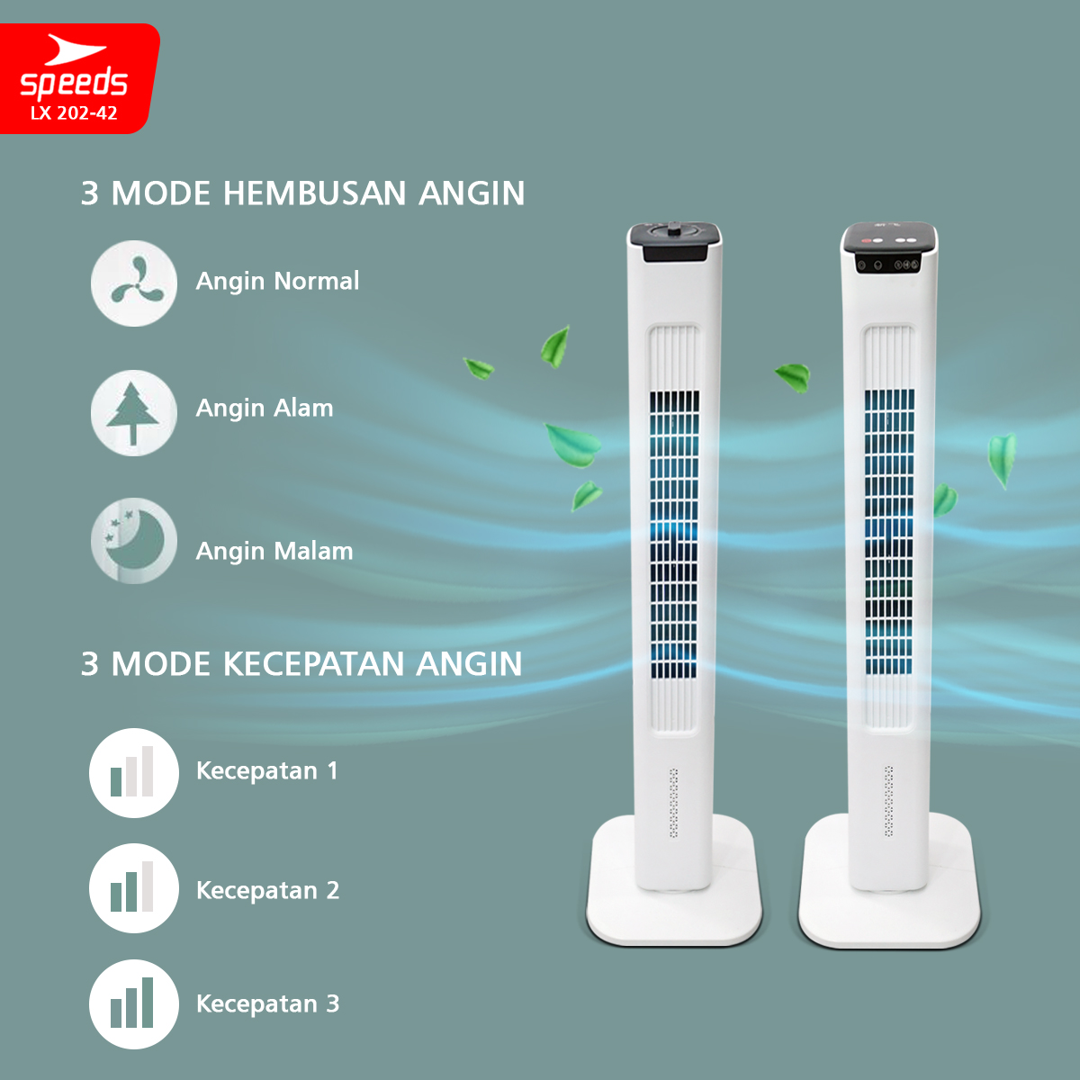 Jual SPEEDS Kipas Angin Portable Cooling Air Conditiener Standing Kipas ...