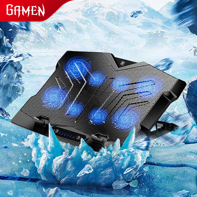 Jual GAMEN GCP100 Cooling Pad Laptop Gaming – Kipas 8 Inti 3000 RPM, 6 ...