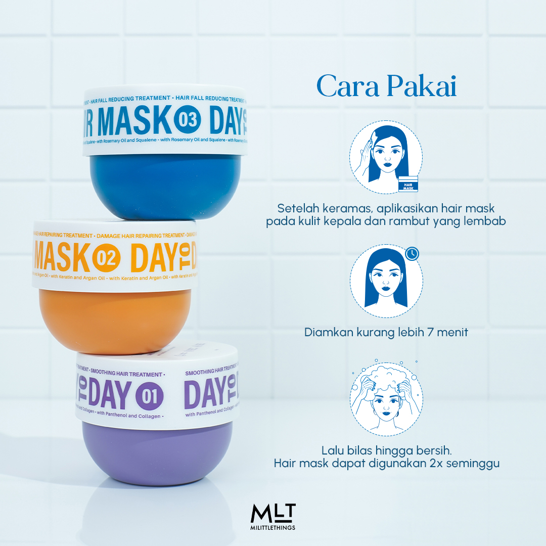 Jual MLT Day To Day Hair Mask 250ML - Masker Rambut Lembut Berkilau ...