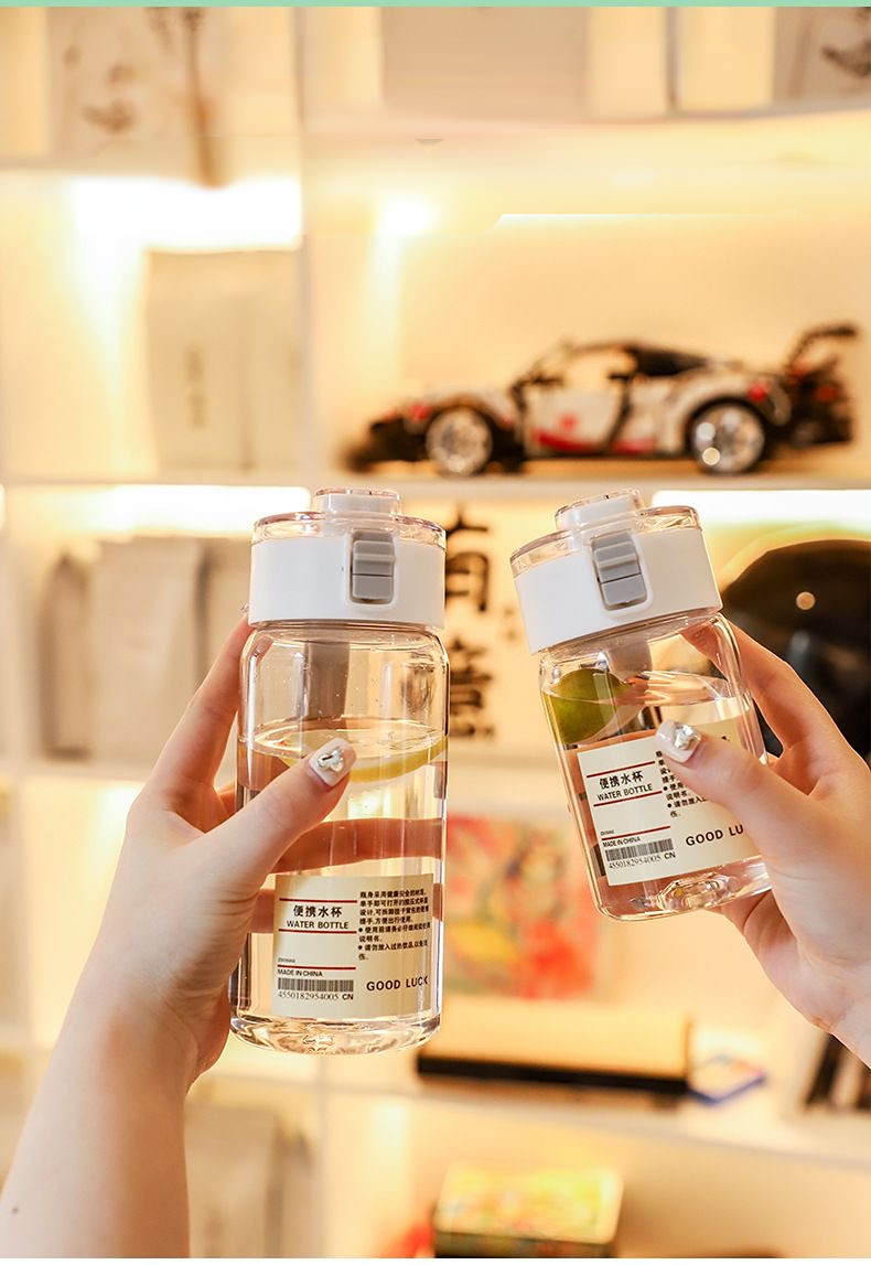 Jual VOOVA Botol Minum Putih Transparan 350 550 1000 ml / Bening ...