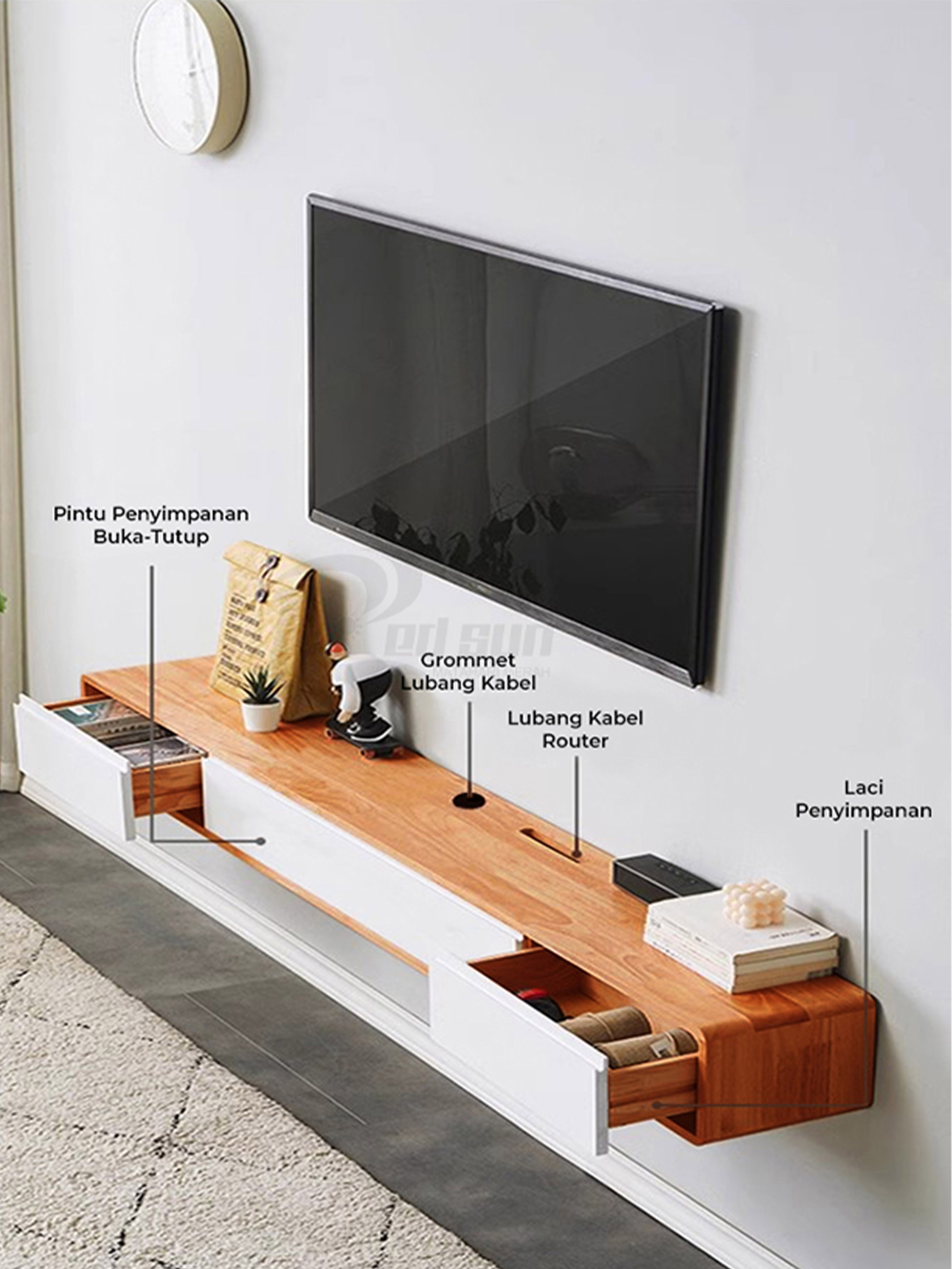 Jual Meja TV gantung minimalis Rak TV gantung Minimalis Lemari TV ...