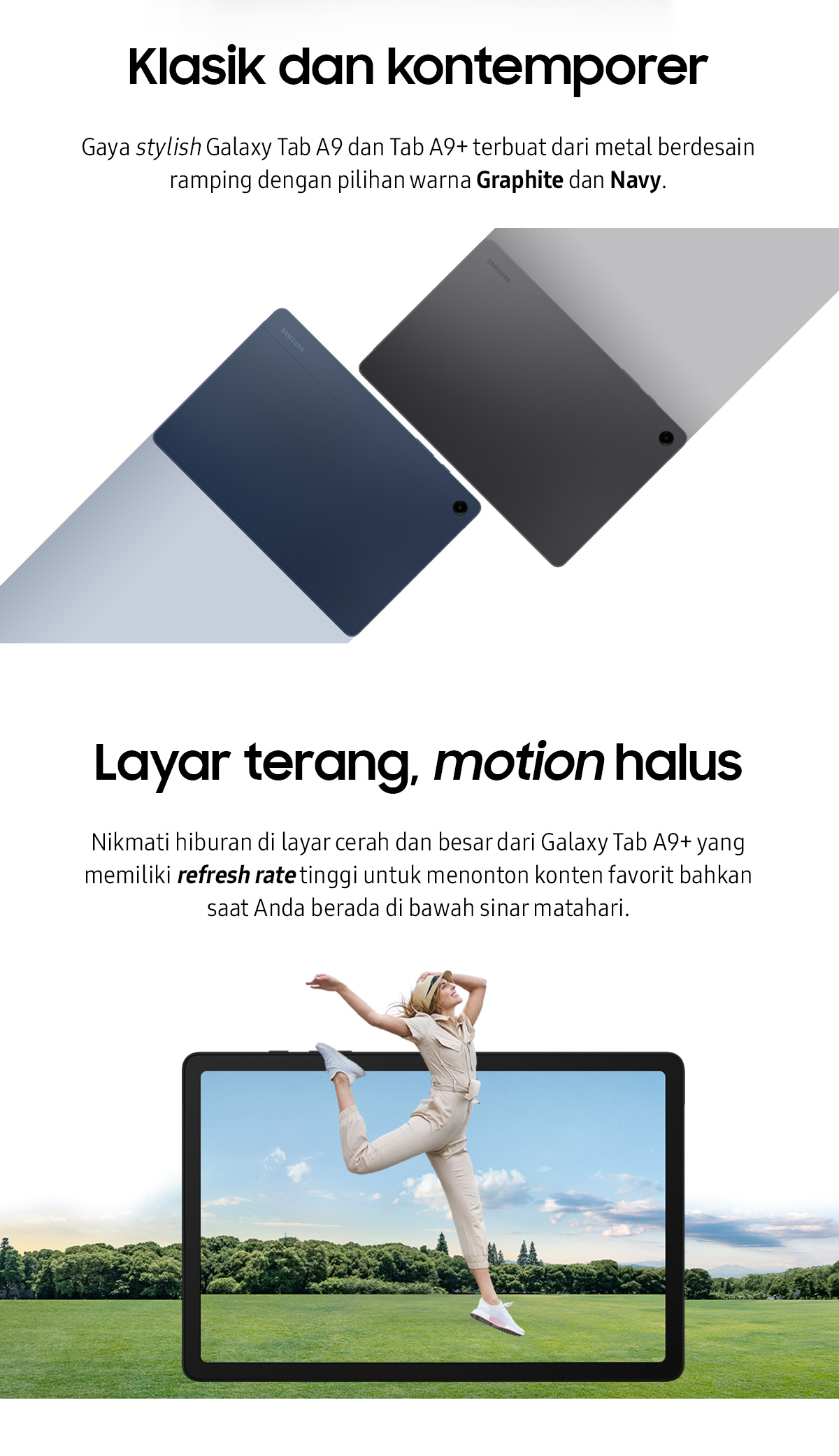 Jual Samsung Galaxy Tab A9 WiFi 4/64GB - Graphite | Shopee Indonesia